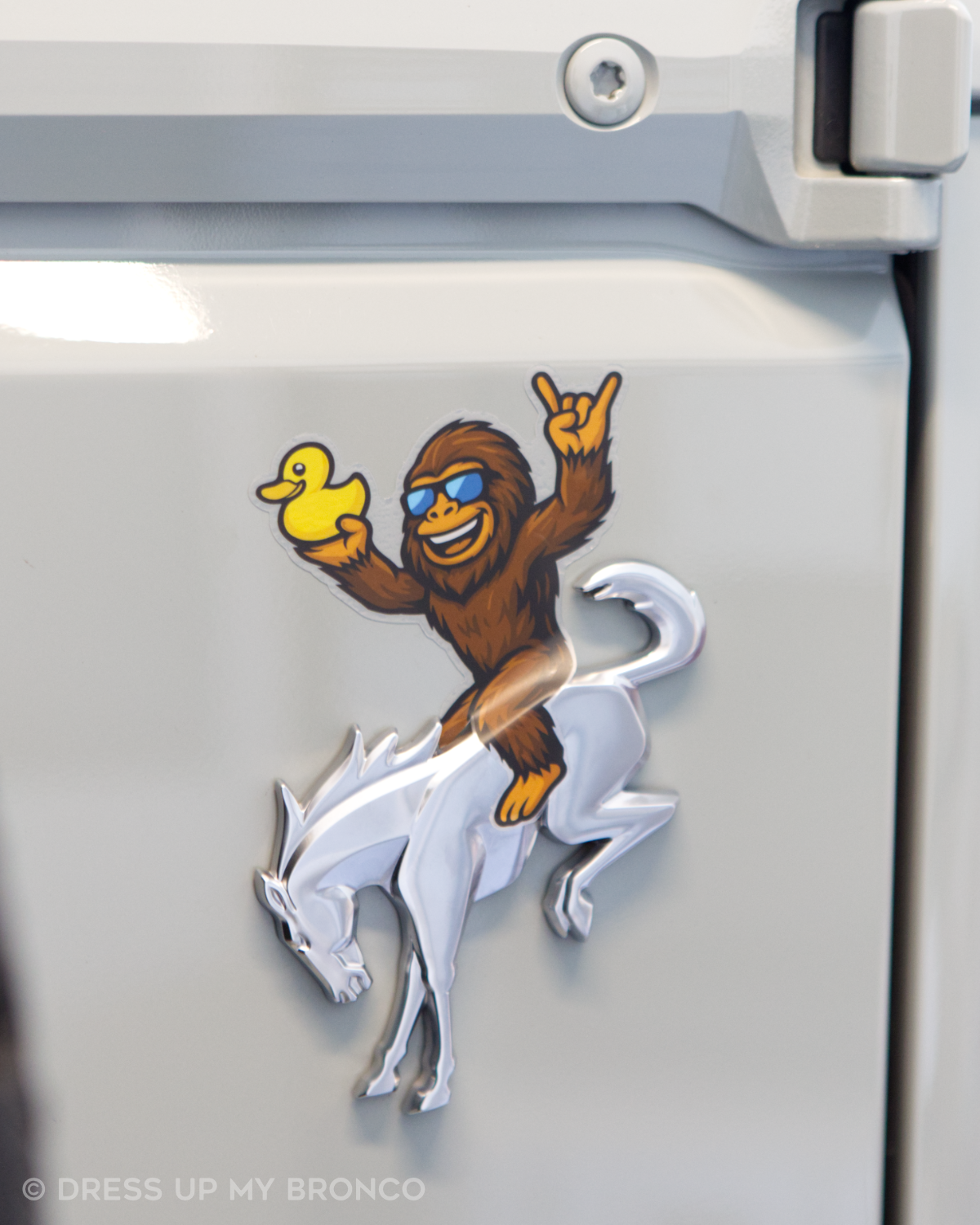 The Duckfather - Bronco Emblem Vinyl Decal (Sasquatch Edition) – Dress ...